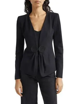EMPORIO ARMANI Emporio Armani Shaped V-Neck Jersey Jacket