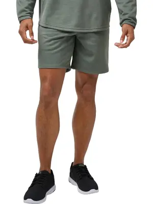 Travis Mathew Sideslip Fleece Shorts - Dark Olive