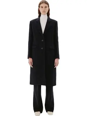 Another Tomorrow Tailored Coat - Black