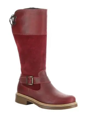 BOS. & CO. Bos. & Co. Mateo Waterproof Knee High Boot Red/ Sangria/ Red