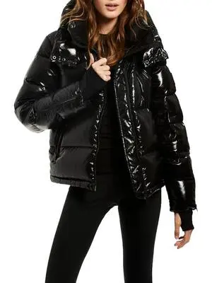 Sam. Hooded Down Coat Jet
