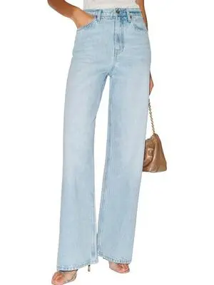 REFORMATION Cary Slouchy High-rise Wide-leg Jeans - Dory