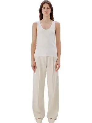 ANOTHER TOMORROW Another Tomorrow Slim Fit Tank Top