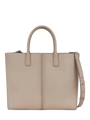 WE-AR4 WE-AR4 Structured Leather Tote Light Taupe