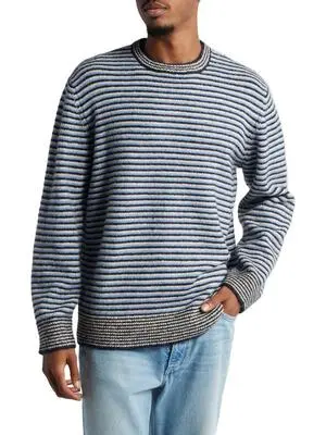 BDG URBAN OUTFITTERS BDG Urban Outfitters Micro Stripe Pullover Sweater Blue