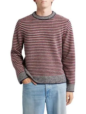 BDG URBAN OUTFITTERS BDG Urban Outfitters Micro Stripe Pullover Sweater Red Stripe