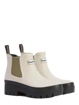 Barbour Halton Waterproof Chelsea Rain Boot - Light Oak/bleached Olive