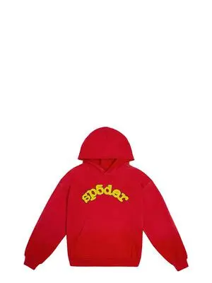 SP5DER Logo Hoodie Red