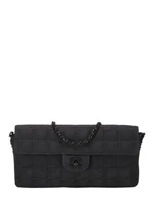 Chanel Travel Line East/west Flap Bag - Black