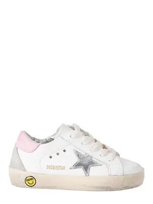 GOLDEN GOOSE Super Star Lace Up Sneakers - Silver