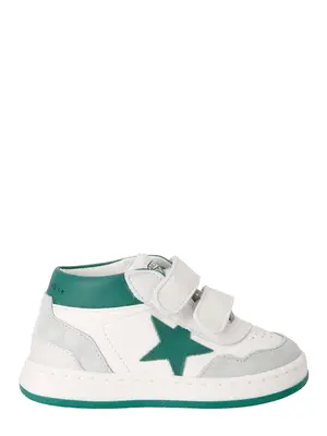 GOLDEN GOOSE Golden Goose Leather High Top Velcro Sneakers Green