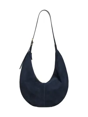 Madewell Madewell Suede Essentials Slouch Hobo Bag Deep Indigo