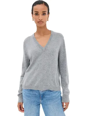 Jenni Kayne Flynn Cashmere Sweater - Grey