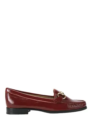 Carvela Snaffle-trim Patent-leather Loafers - Red
