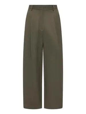 ST. AGNI Relaxed Cotton-Blend Balloon Trousers