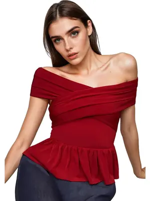Yumi Kim Maya Top - Burgundy / Red