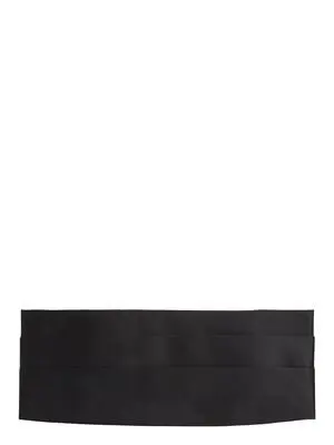 Giorgio Armani Silk Cummerbund - Black