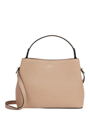 Smythson Smythson Ludlow Leather Day Top-Handle Bag Beige