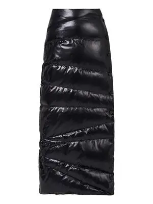 Perfect Moment Quilted Maxi Skirt - Black
