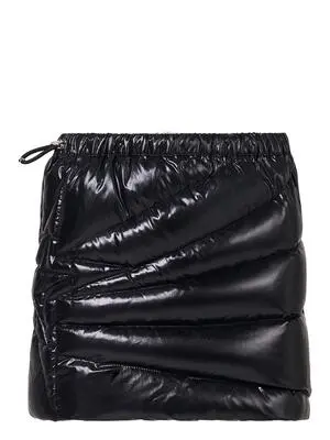 Perfect Moment Quilted Mini Skirt - Black