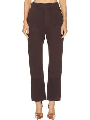 Renggli Slim Work Straight Leg Jeans - Chocolate