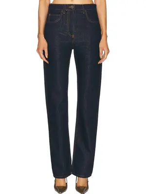 ETRO Straight Leg Jeans In Denim-Dark