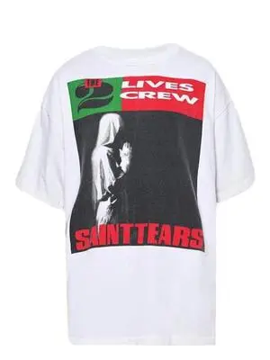 SAINT MICHAEL X Denim Tears Lives Crew T-shirt - White