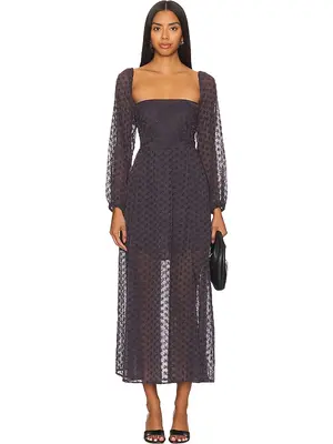 Free People Malina Maxi Dress - Dark Scales