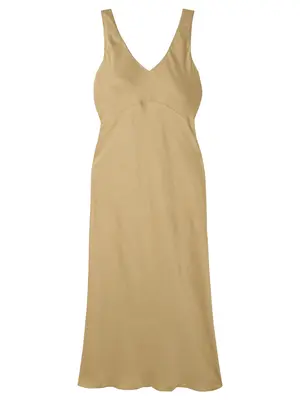 NET-A-PORTER FOR THE KING’S FOUNDATION Satin Maxi Dress - Neutrals