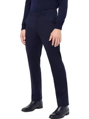 Bugatchi Slim Fit Stretch Chino Pants - Navy