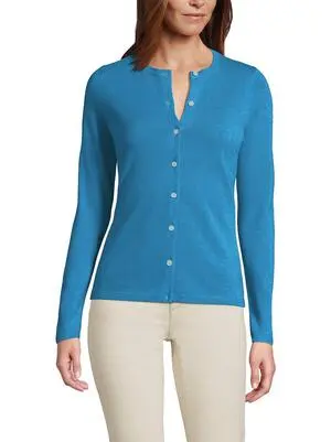 LANDS' END Lands' End Cashmere Cardigan Sweater