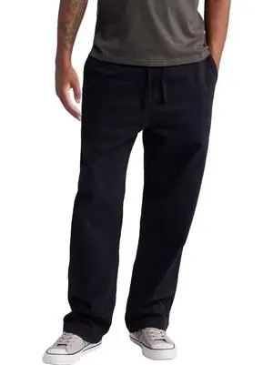 Carhartt Work In Progress Carhartt Work In Progress Floyde Tie Waist Pants Black Garment Dyed
