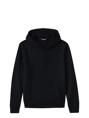 LANDS' END Adult Hooded Pullover Sweatshirt - Black