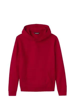 LANDS' END Adult Hooded Pullover Sweatshirt - Red