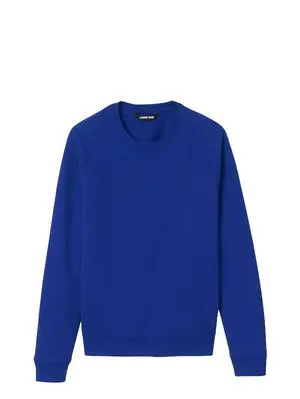 LANDS' END Long Sleeve Crewneck Sweatshirt - Cobalt