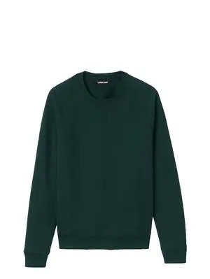 LANDS' END Long Sleeve Crewneck Sweatshirt - Evergreen