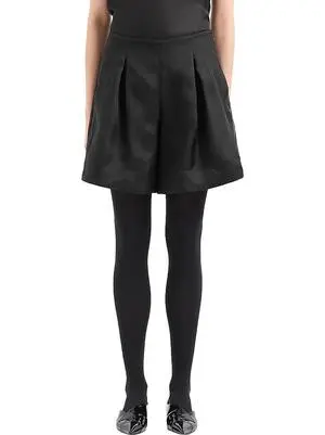 Emporio Armani Silk Organza Shorts - Black