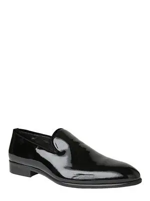 Bruno Magli Patent Formal Slip On - Black Pate
