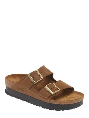 BIRKENSTOCK Papillio Arizona Flex Platform Sandal - Brown