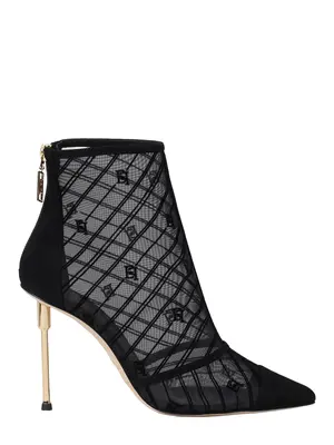 Elisabetta Franchi Flat Ankle Boot - Black
