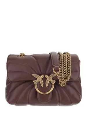 Pinko Pinko Quilted Mini Bag With Chain Strap Red