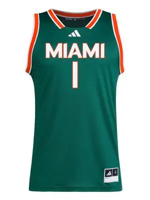 Adidas Miami Swingman Jersey - Dark Green / White