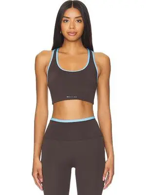 P.E Nation Stellar Sports Bra - Bright Blue & Coffee