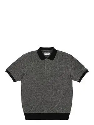 PALACE Lurex Polo Shirt - Silver