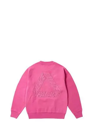 PALACE Reverse P3 Crew - Shock Pink