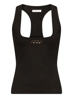 AREA Nameplate Racerback Tank Top - Black