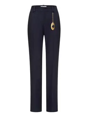 AREA Chain Plate Straight-leg Trousers - Blue