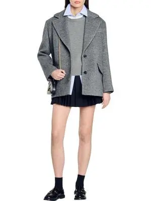 Sandro Sandro Jocker Pleated Skort Black