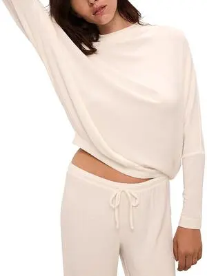 Eberjey Dolman Sleeve Sweatshirt Ivory