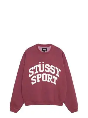 StÜssy Crackle Sport Crew - Burgundy